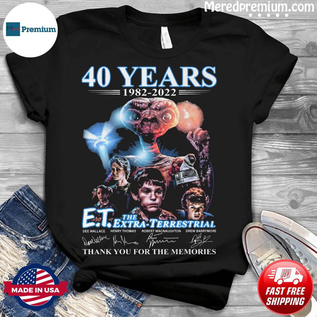 40 Years 1982 2022 Et The Extra Terrestrial Signature Thank You For The ...