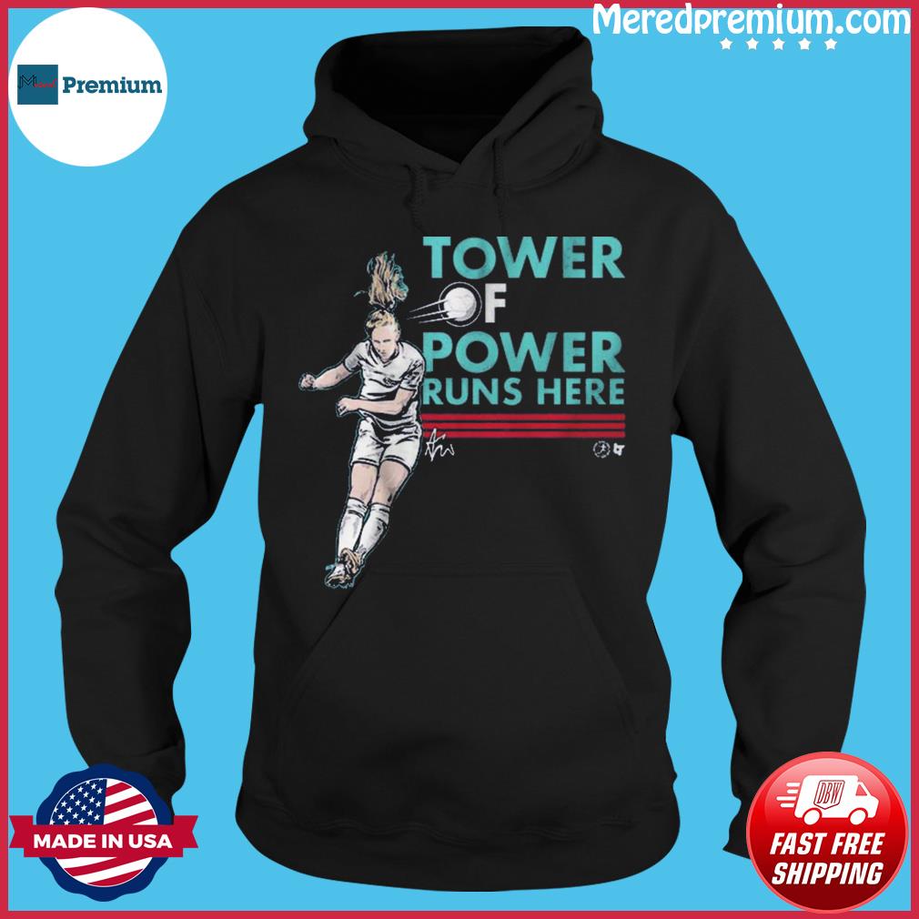 Top Sam Mewis Tower of Power Runs Here Signature Shirt, hoodie, sweater ...