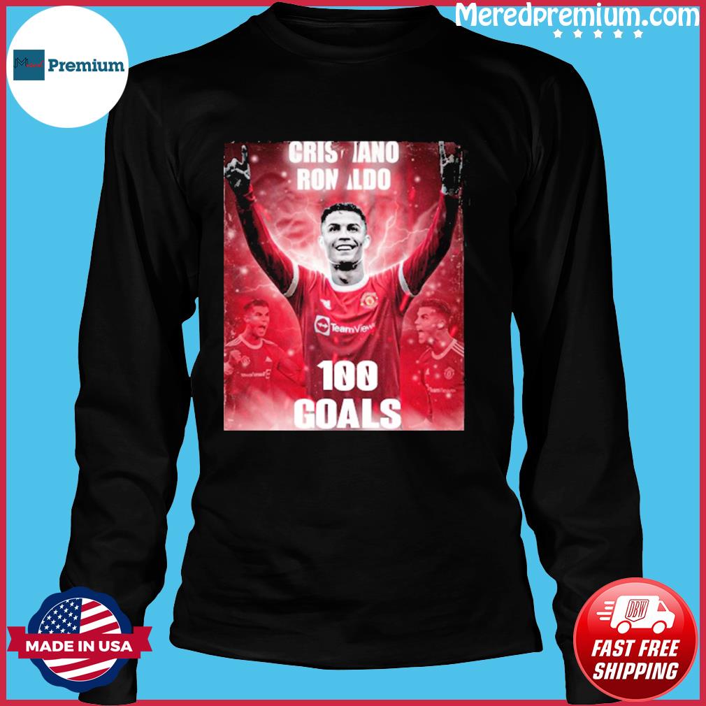 Cr7 Ronaldo 100 Goals Premier League Manchester United T-Shirt, hoodie, sweater, long sleeve and ...