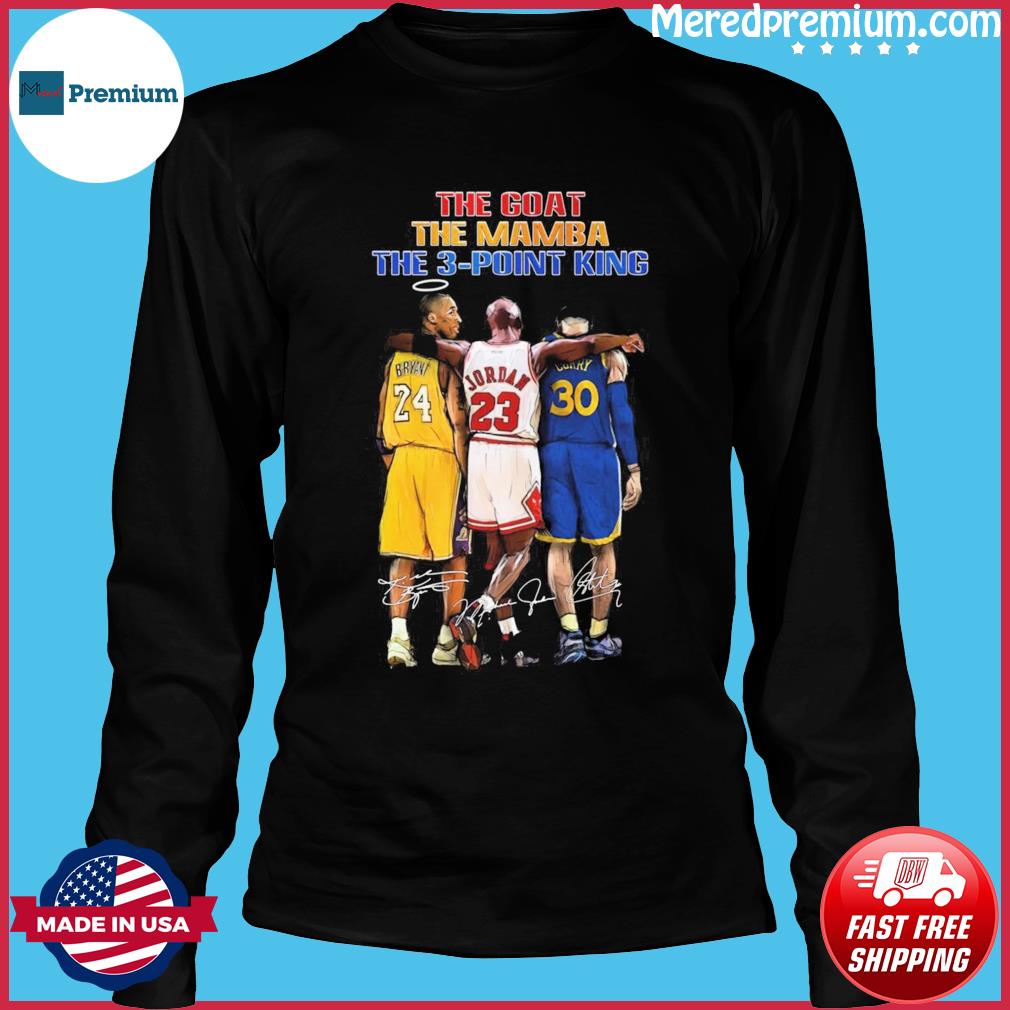 The Goat The Mamba The 3-Point King NBA Players Signatures Shirt ...