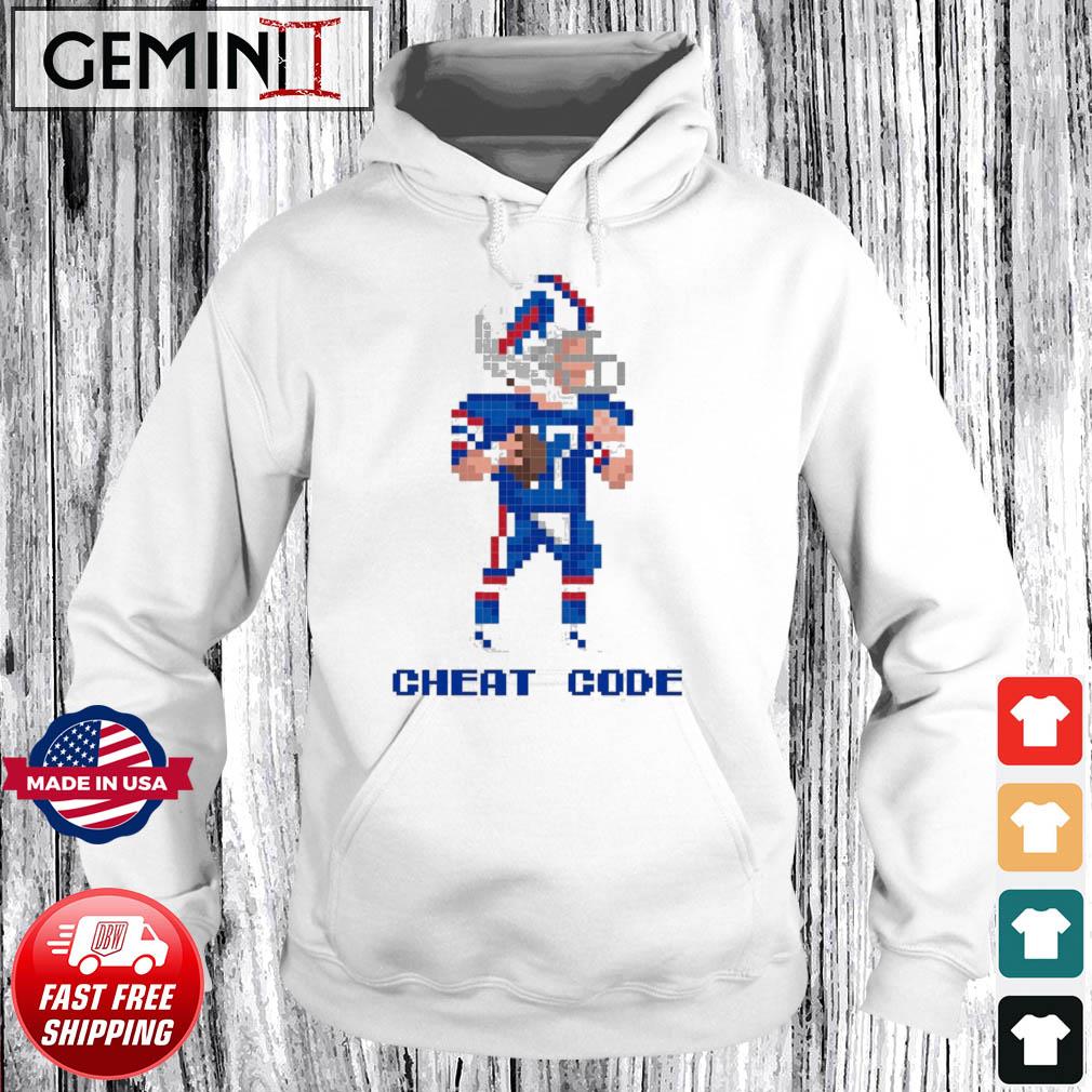 Buffalo Bills Josh Allen Cheat Code Shirt, hoodie, sweater, long sleeve ...
