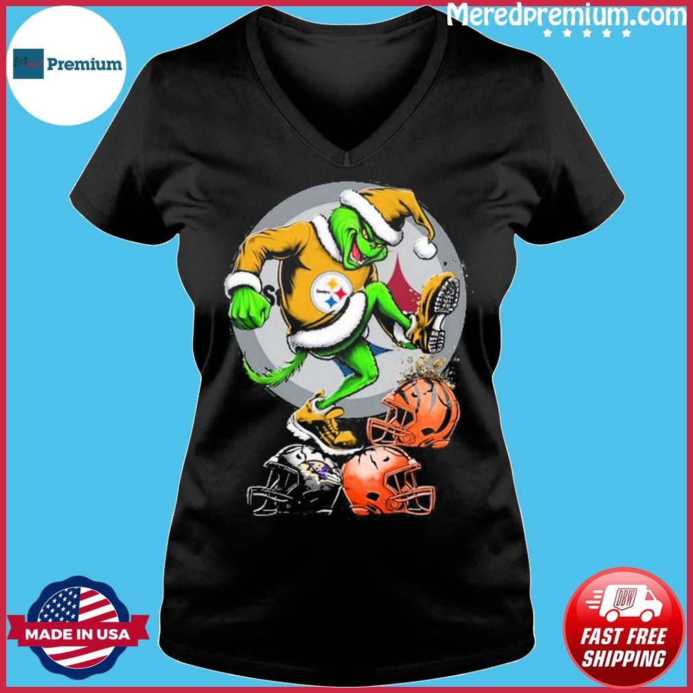 The Grinch Pittsburgh Steelers Stomp On NFL Teams Christmas Shirt ...