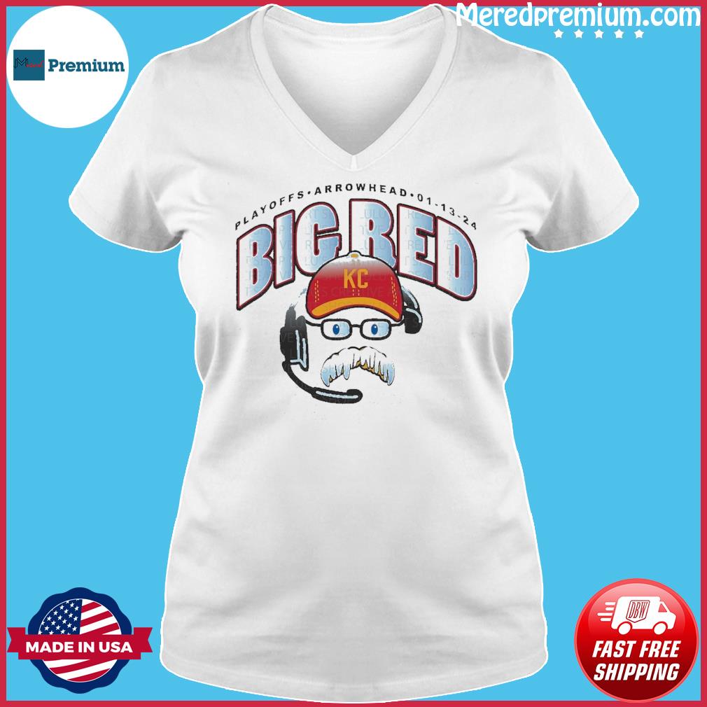 Playoffs Arrowhead 2024 Andy Reid Frozen Mustache Bid Red Shirt, hoodie ...