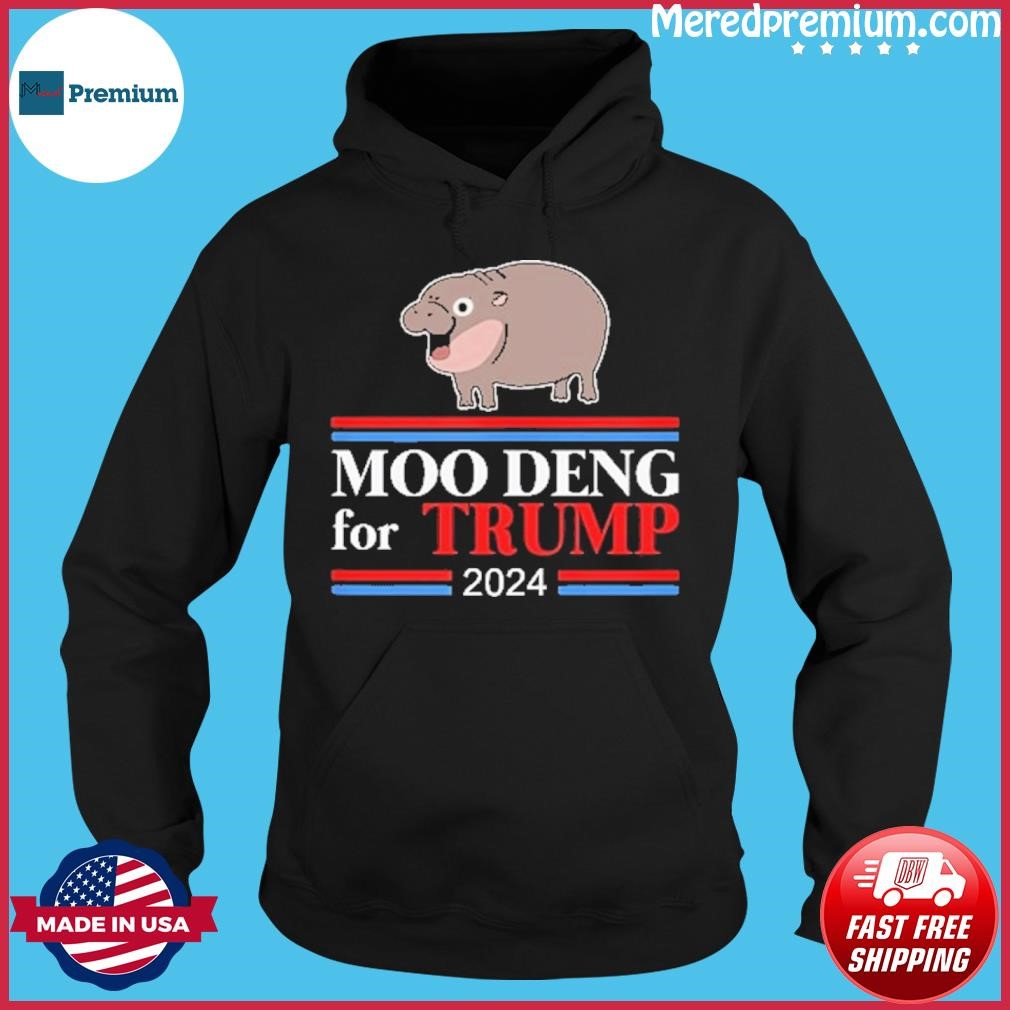 Moo Deng 2024 Moo-Deng for Trump Cute Baby Hippo T-Shirt, hoodie ...