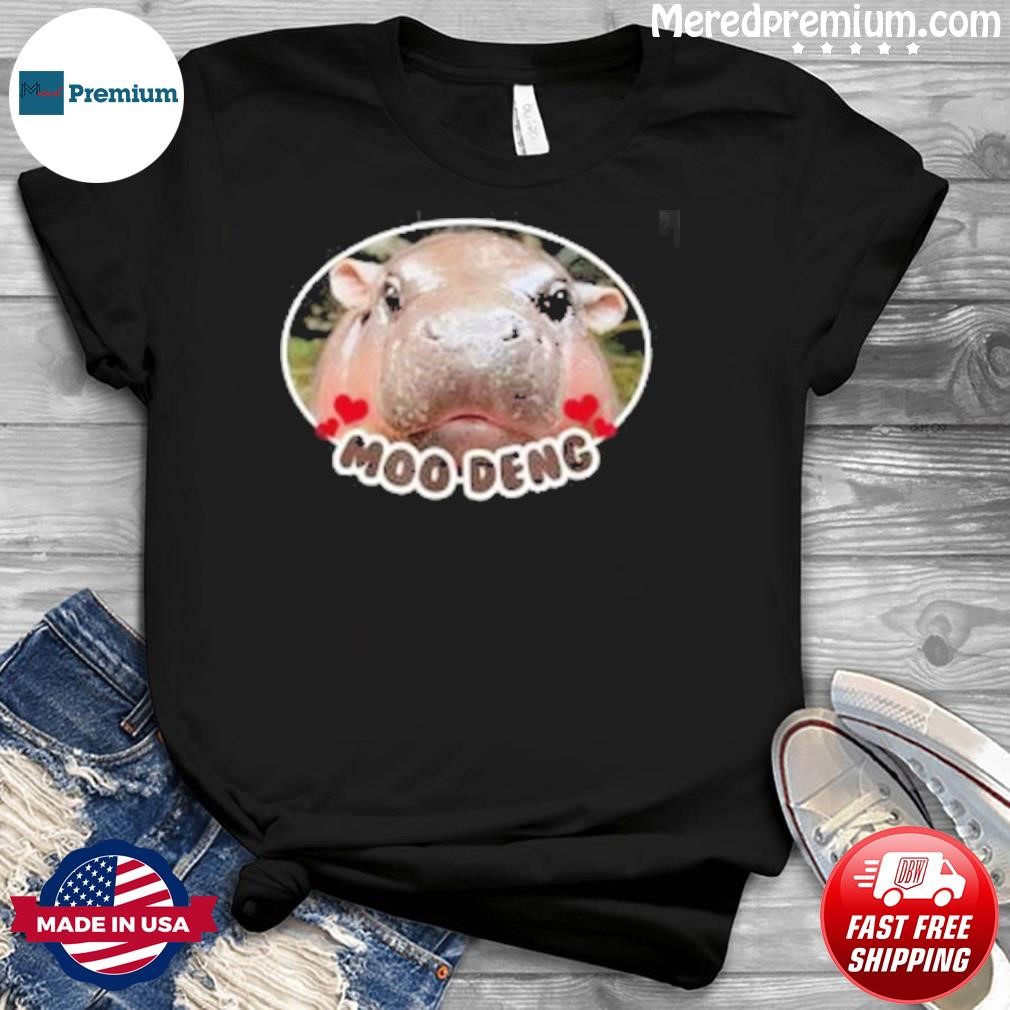 Moo Deng Baby Hippo Animal Viral shirt, hoodie, sweater, long sleeve ...