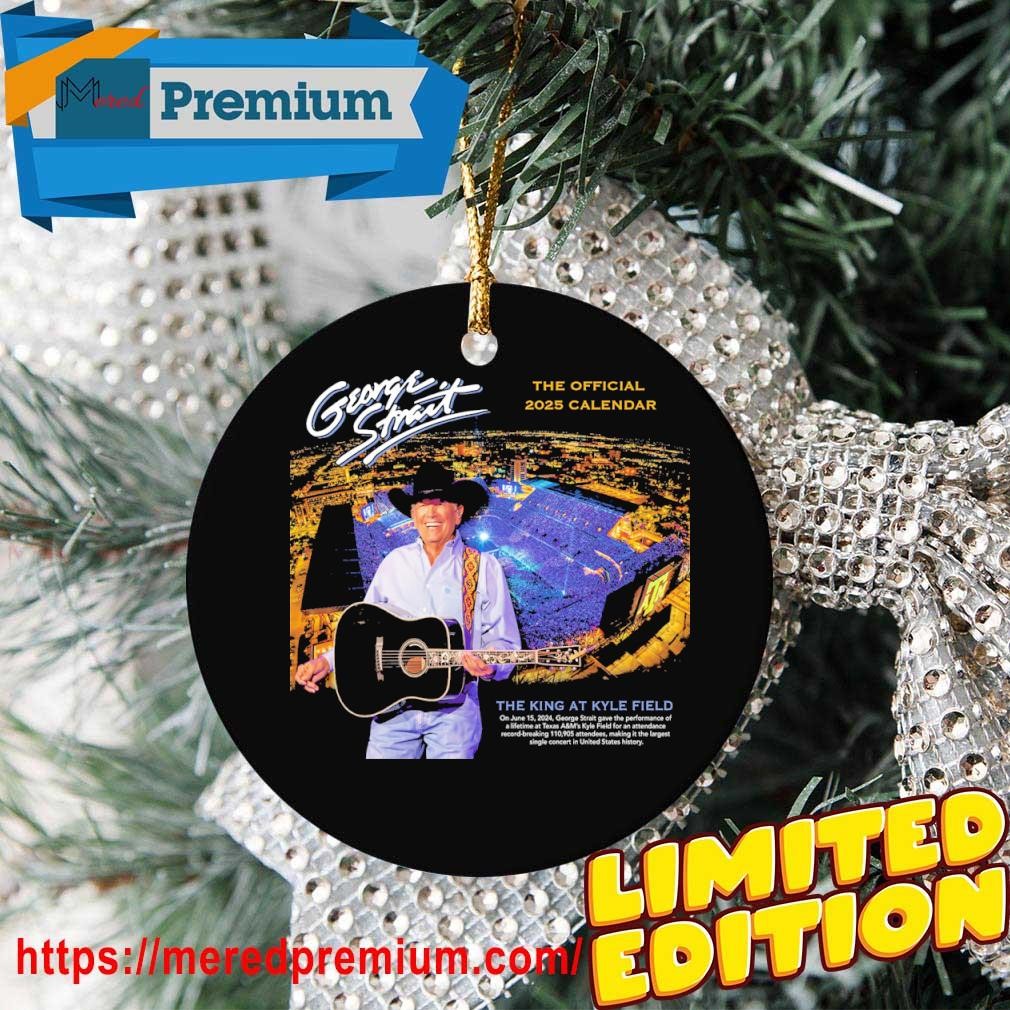 George Strait The Official 2025 Calendar Christmas Ornament, Mug Custom ...