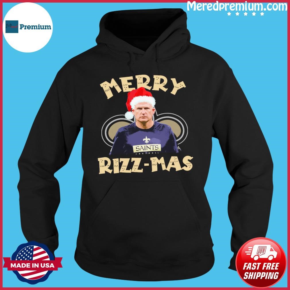 New Orleans Saints Darren Rizzi Merry Rizz-Mas Shirt, hoodie, sweater ...