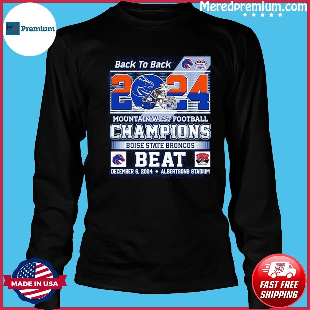 Boise State Broncos 2024 Mountain West Football Champions Beat UNLV ...
