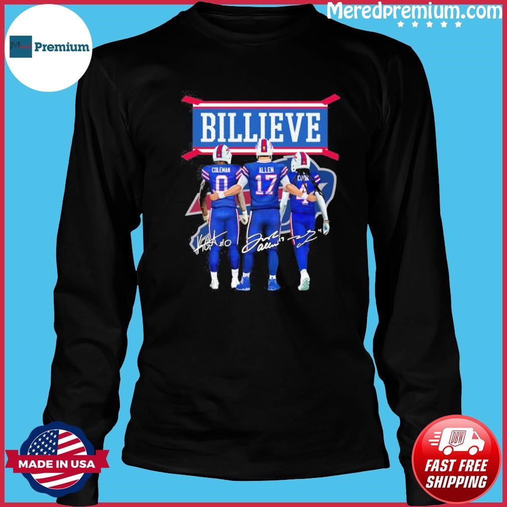 Buffalo Bills Billieve Keon Coleman James Cook And Josh Allen shirt ...
