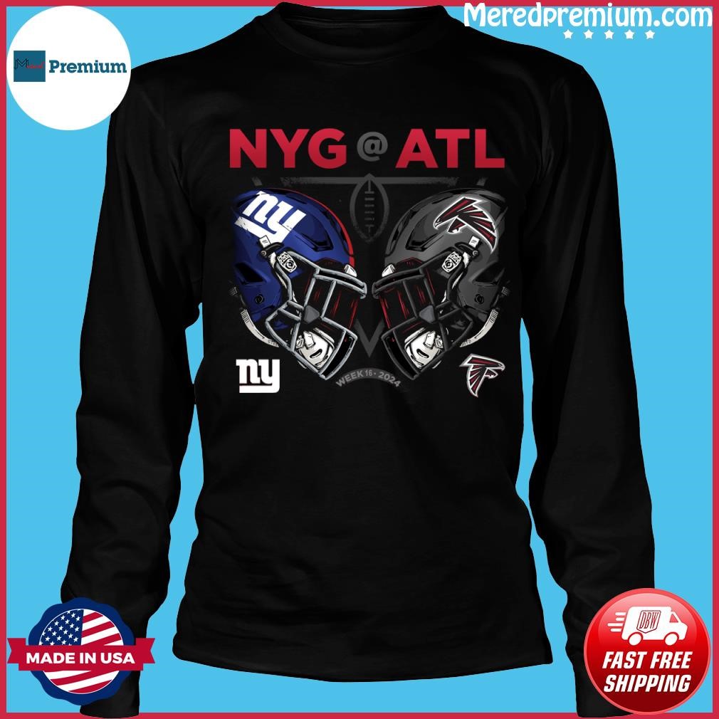 New York Giants Vs Atlanta Falcons 2024 NFL Week 16 Matchup T-Shirt ...