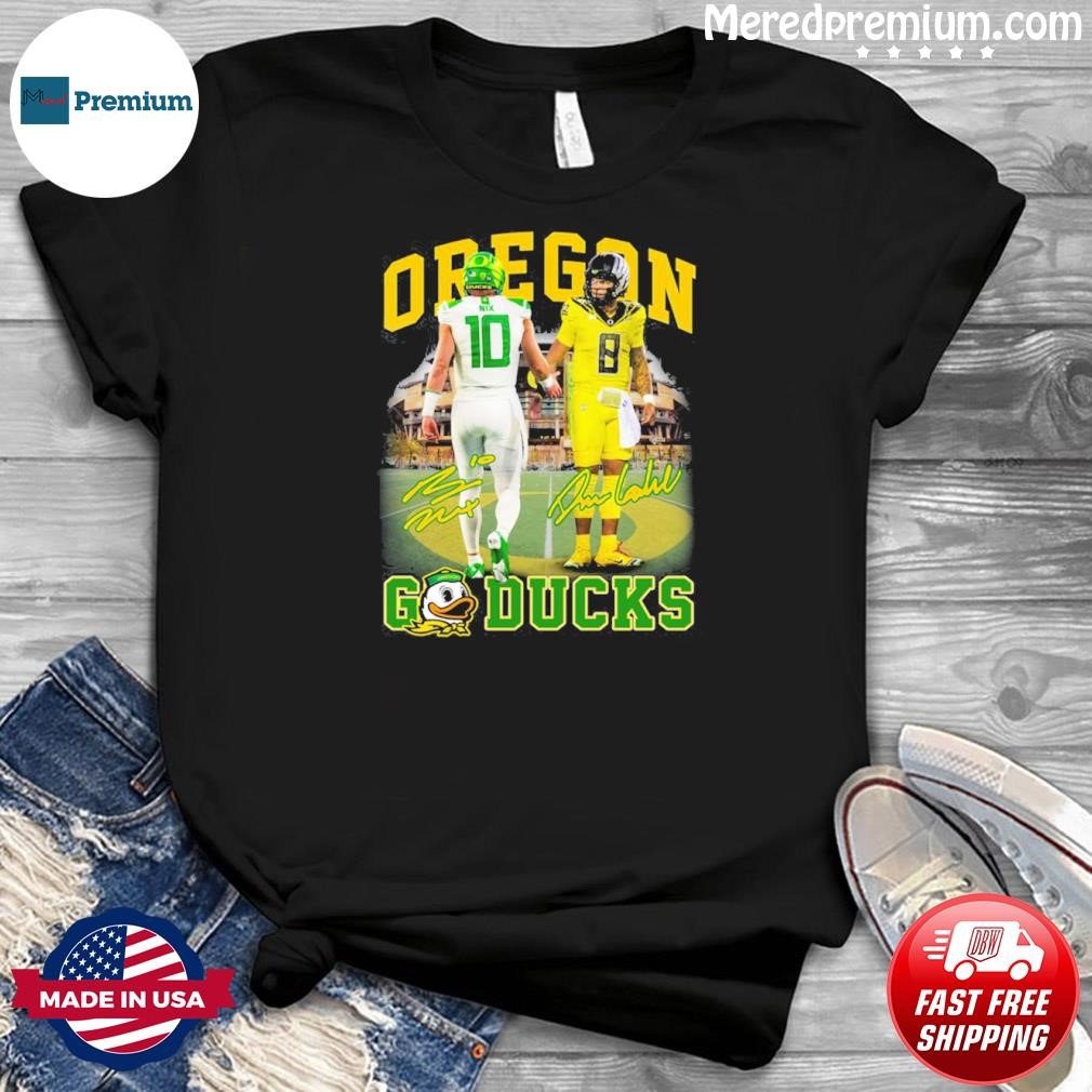 Oregon Ducks Bo Nix And Dillon Gabriel Go Ducks Shirt, hoodie, sweater ...