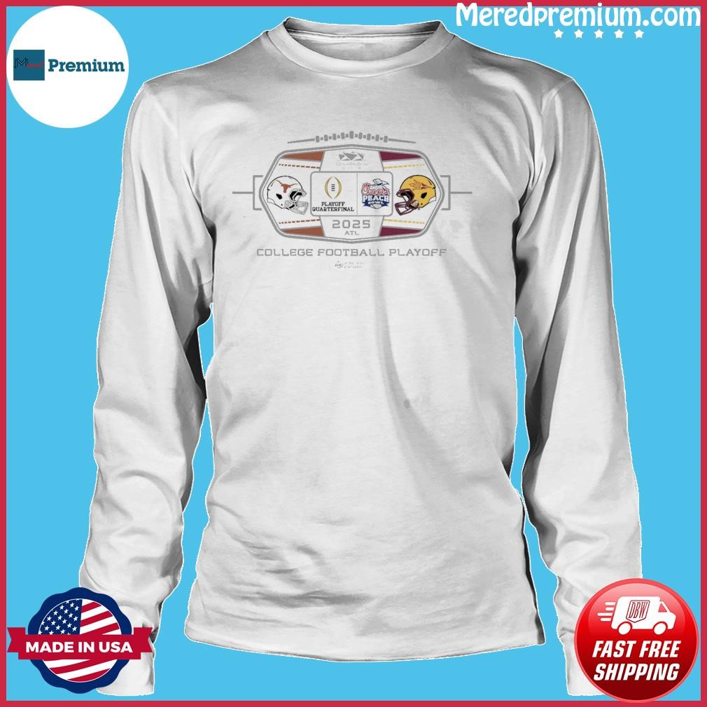 Texas Longhorns Vs Arizona State Football 2025 CFP Peach Bowl Dueling ...