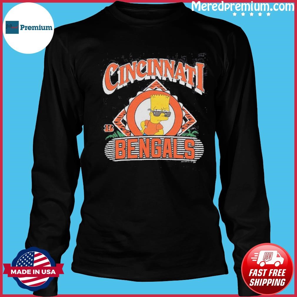 The Simpsons Bart x Cincinnati Bengals Shirt, hoodie, sweater, long ...