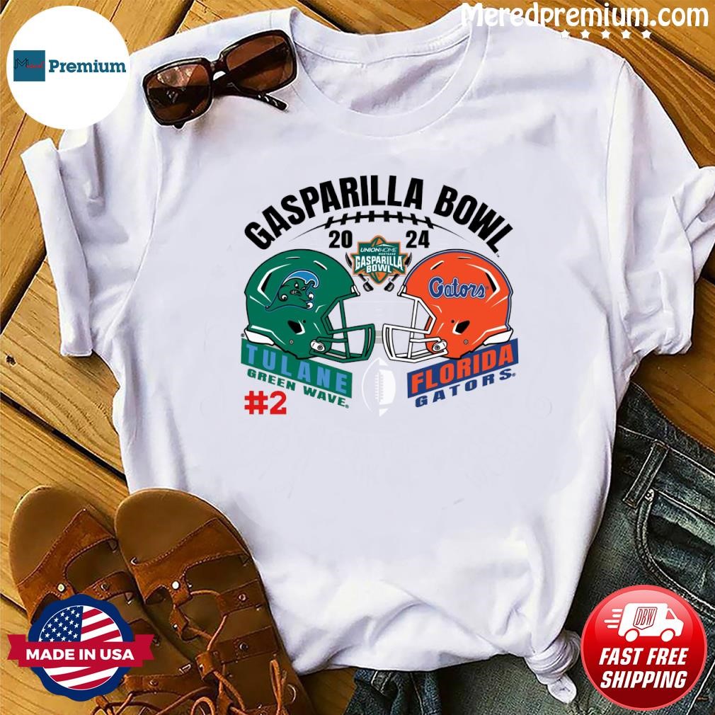 Tulane Green Wave Vs Florida Gators 2024 Gasparilla Bowl Dueling Helmet ...