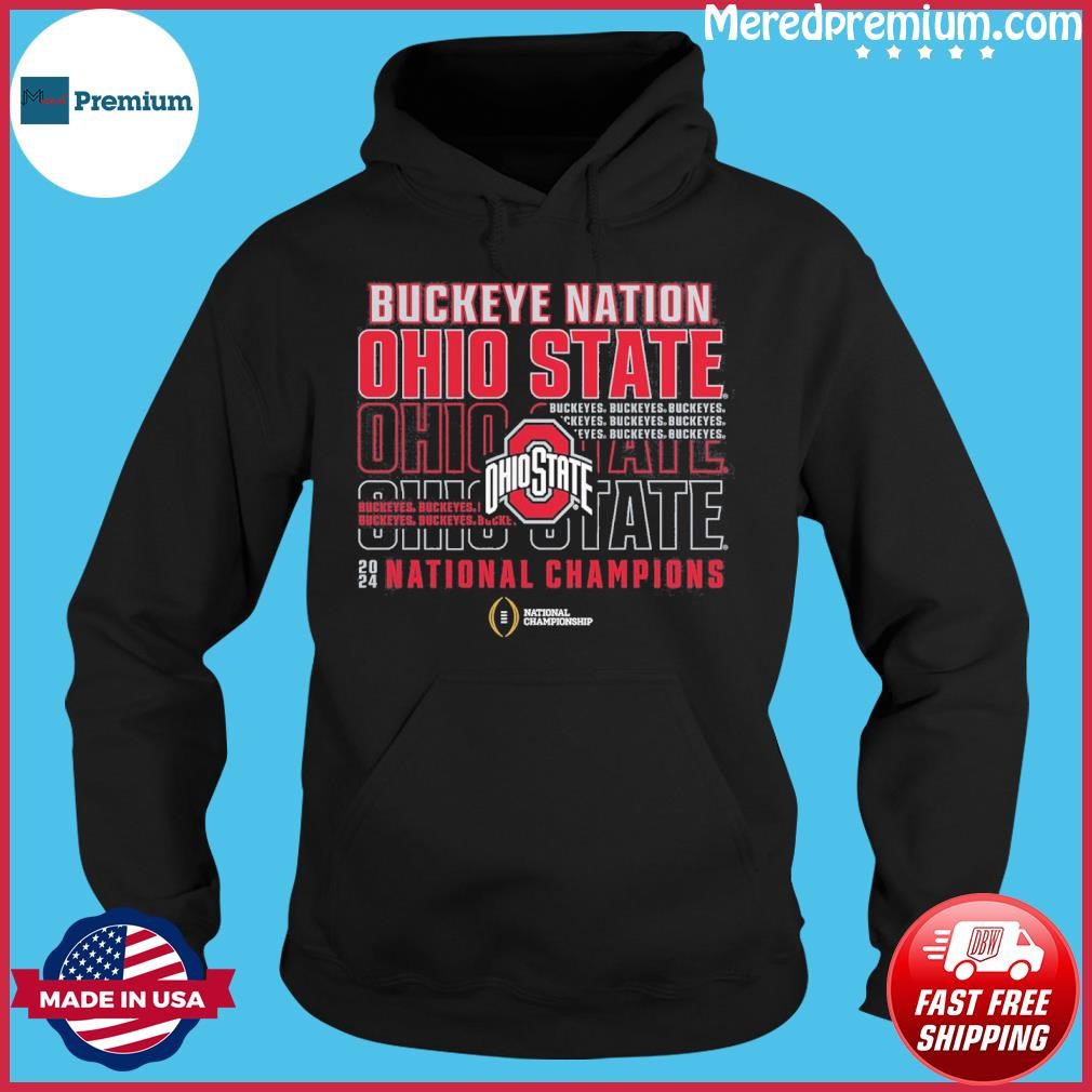 Ohio State Buckeyes CFP 2024 National Champions Slogan Buckeyes Nation ...
