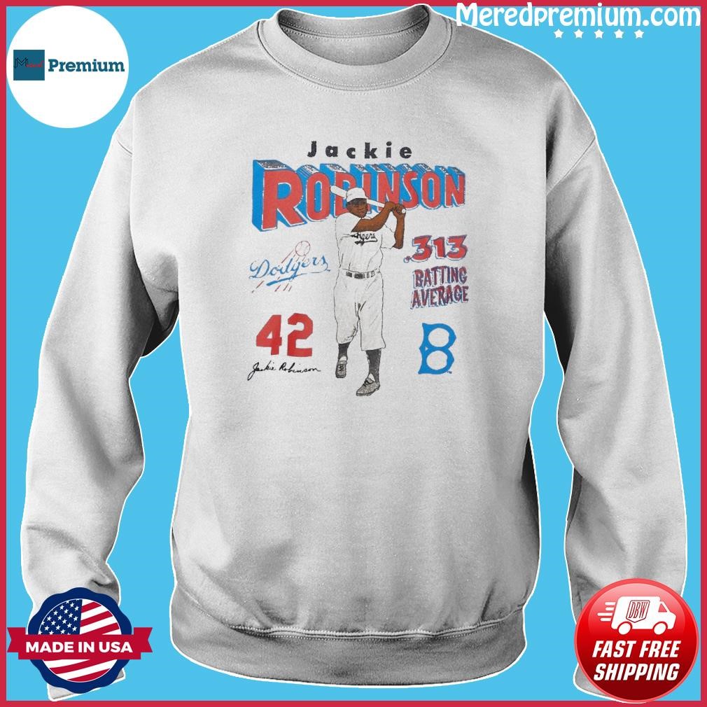 Jackie Robinson Brooklyn Dodgers Iconic Breaking Barriers T-Shirt ...