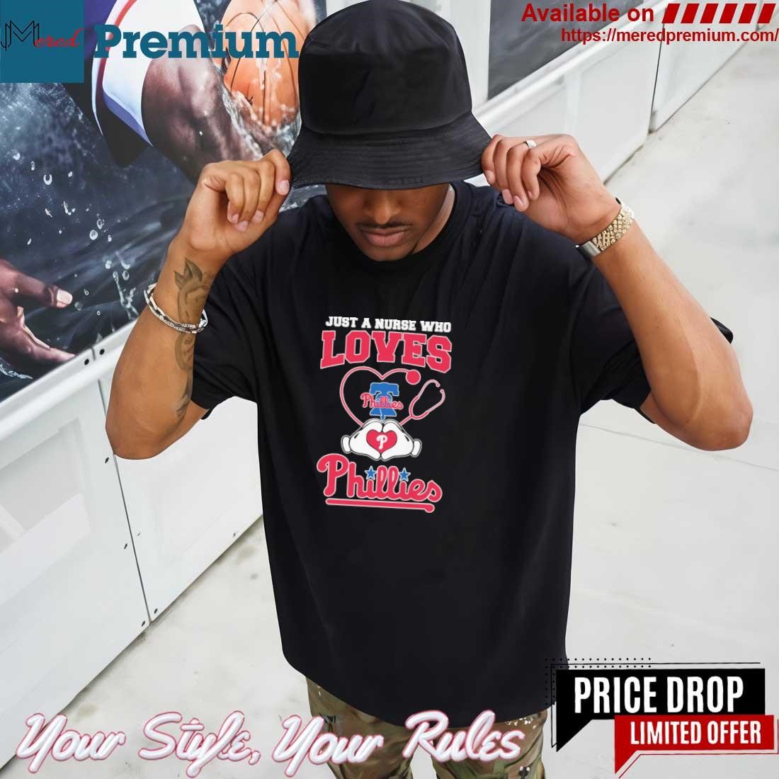 Official Mickey Mouse Just A Nurse Who Loves Philadelphia Phillies ...