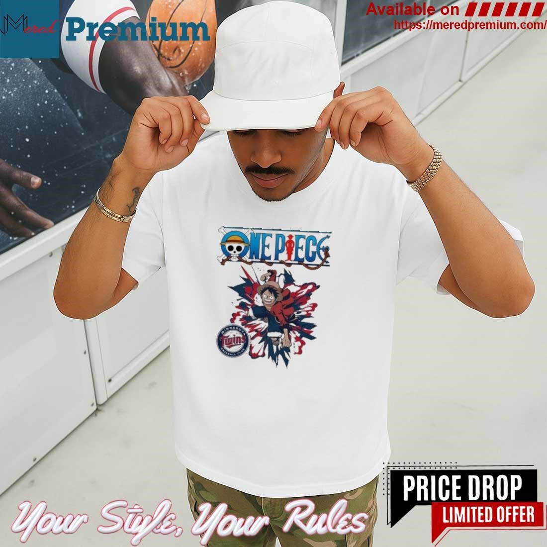 Official Minnesota Twins X One Piece Monkey D Luffy Shirt, hoodie ...