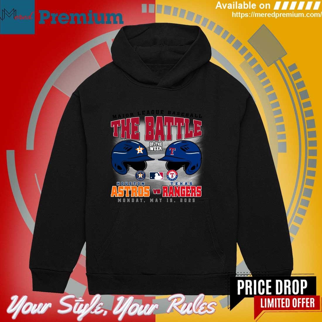 Official Houston Astros Vs Texas Rangers The Battle Of The Week Monday ...