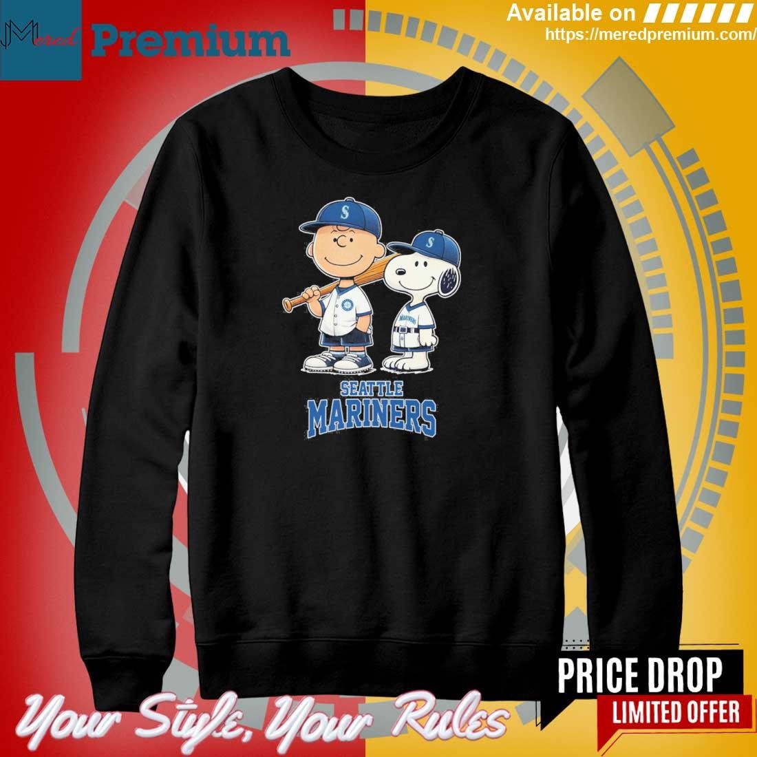 Official Seattle Mariners X Snoopy and Charlie Brown Play Baseball ...