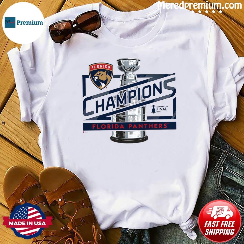 Official Florida Panthers 2025 Stanley Cup Champions Prime Time T-Shirt ...