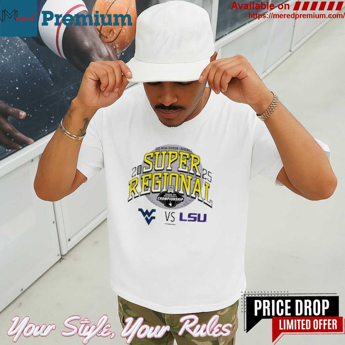 Official West Virginia Mountaineers Vs LSU Tigers Baseball 2025 NCAA ...