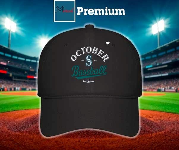 Official Seattle Mariners 2025 MLB Postseason Locker Room T-Shirt ...