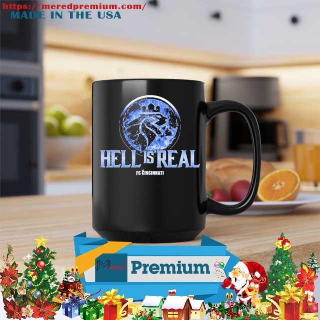 Official FC Cincinnati Hell is Real Kombat Ice Blue Shirt, hoodie ...