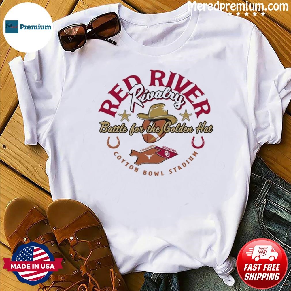 Official Longhorns Vs OU 2025 Red River Rivalry Golden Hat Shirt ...