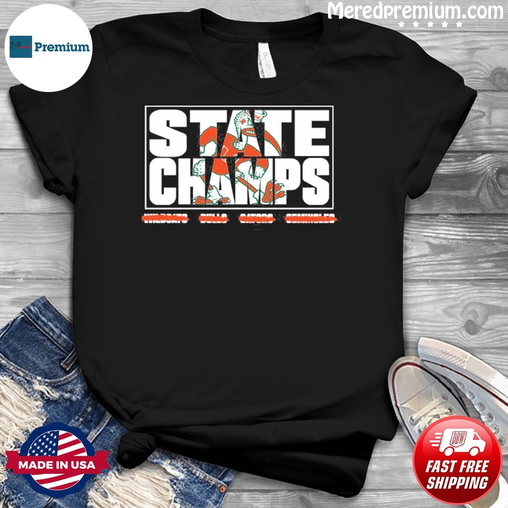 Official Miami Hurricanes State Champs 2025 shirt, hoodie, sweater ...