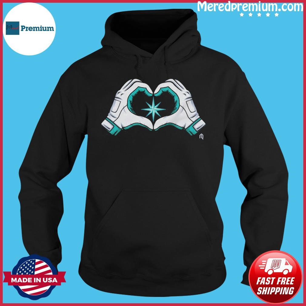 Official Seattle Mariners Heart Hands T-Shirt, hoodie, sweater, long ...