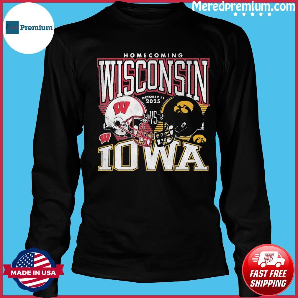 Official Wisconsin Badgers Vs Iowa Hawkeyes 2025 Homecoming Gameday T ...