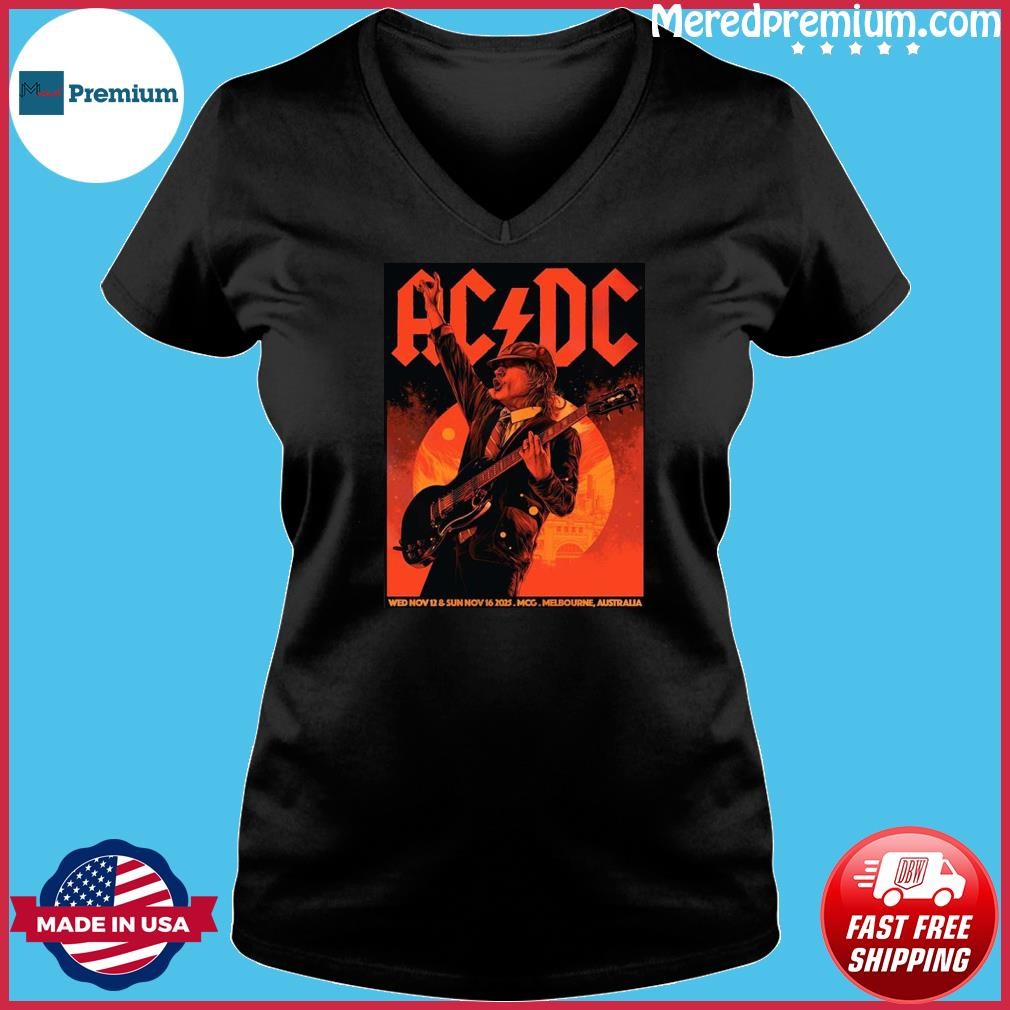 Official AC DC Melbourne PWR UP 2025 Australian Tour Poster Shirt ...