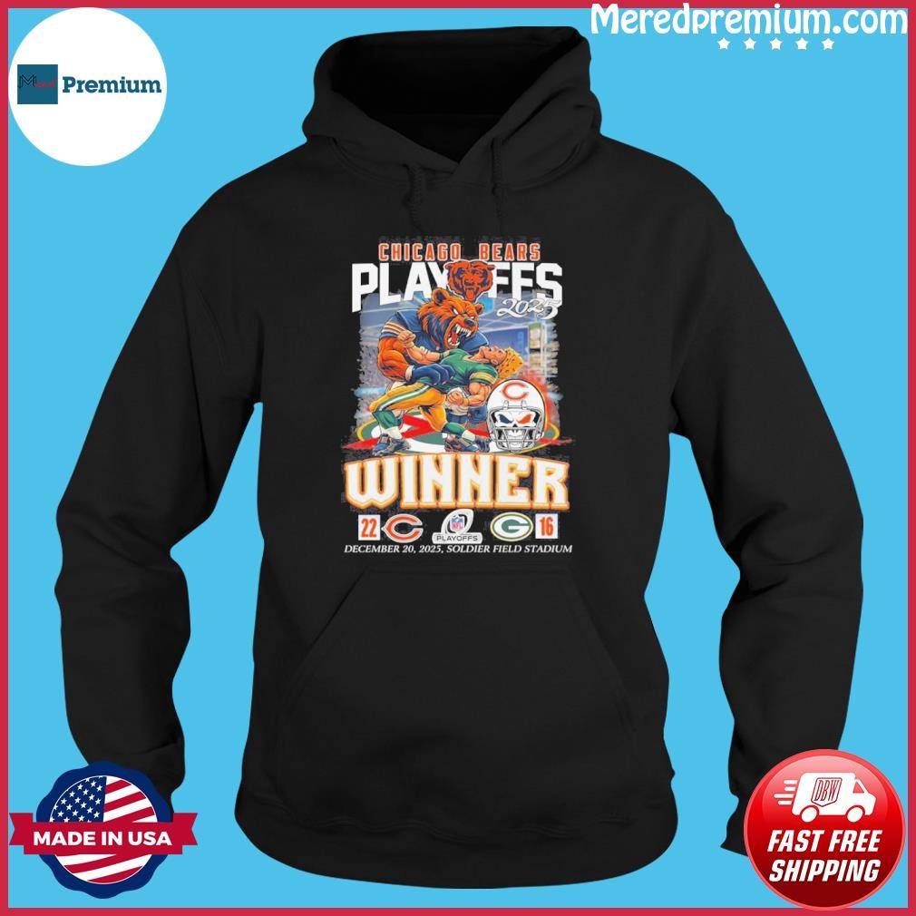 Official Chicago Bears Playoffs 2025 Winner Bear Packers Shirt, hoodie ...
