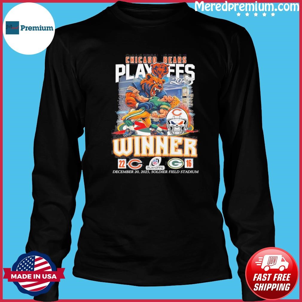 Official Chicago Bears Playoffs 2025 Winner Bear Packers Shirt, hoodie ...