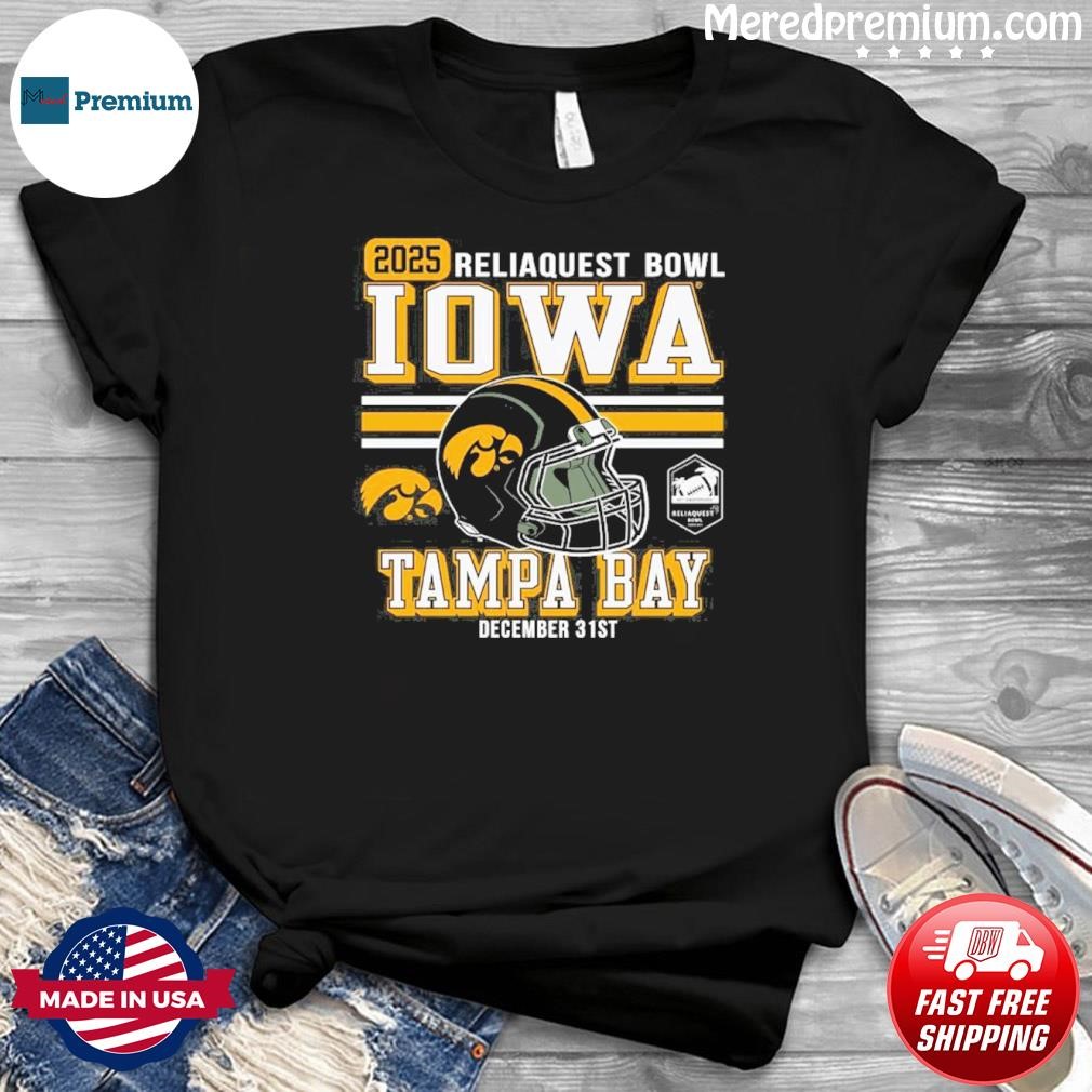 University of Iowa Hawkeyes Football 2025 Reliaquest Bowl Bound Shirt ...