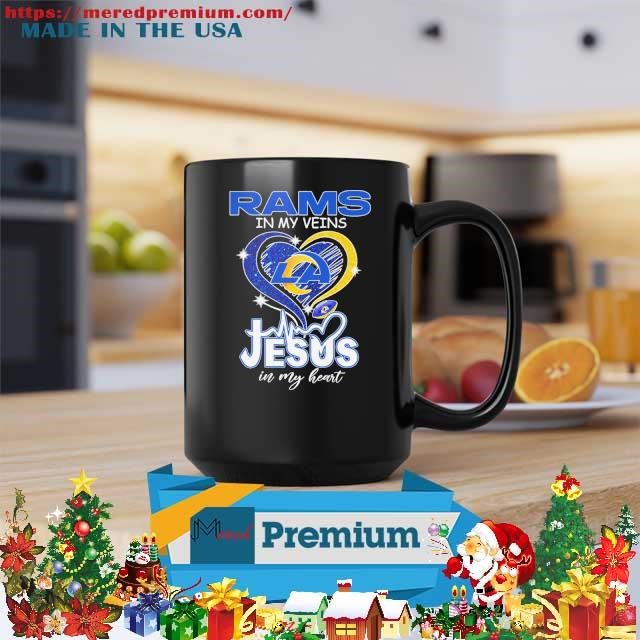 Official Los Angeles Rams In My Veins Jesus In My Heart 2026 Playoffs ...